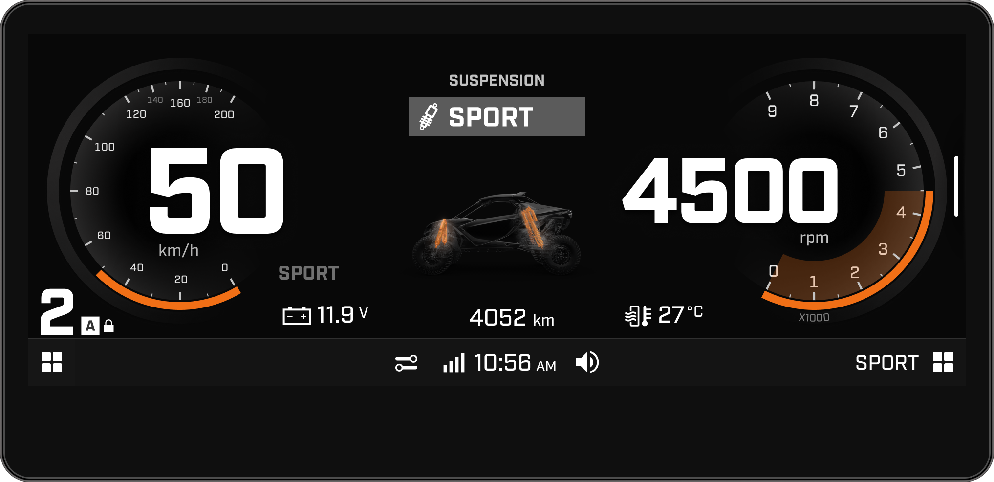 10.25-inch Touchscreen Display - Can-Am Off-Road